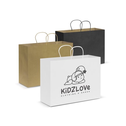 Extra Large Kraft Paper Carry Bag – Rope Handles - aquaholic.com.sg