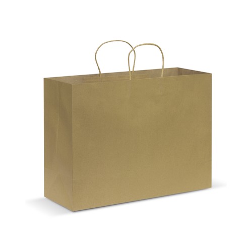 Extra Large Kraft Paper Carry Bag – Rope Handles - aquaholic.com.sg